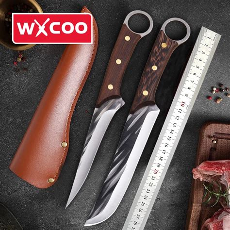 스테인레스 스틸 정육점 칼 주방 고기 식칼 과일 칼 야외 캠핑 칼 요리 도구 Boning 나이프 세트 5cr15