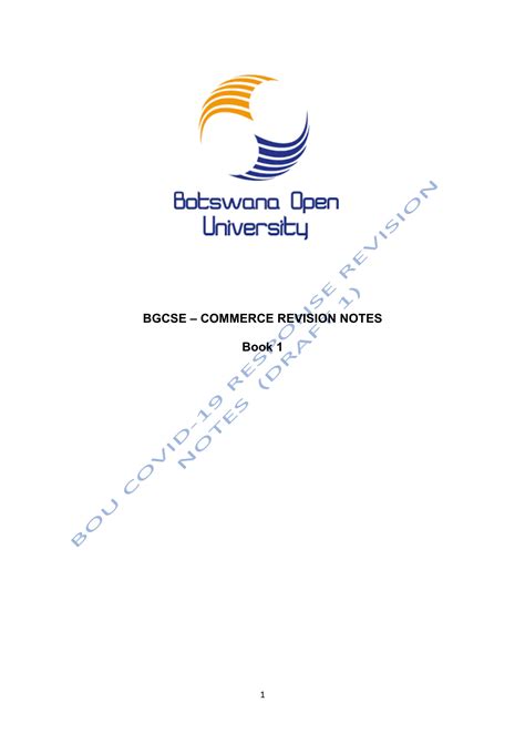 Solution Bgcse Commerce Revision Book 1 Studypool Solution Bgcse Commerce Revision Book 1 Studypool