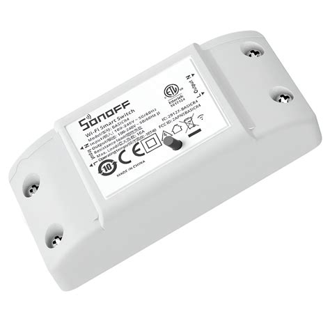 Interruptor Sonoff BASICR4 Wifi Smart Switch Branco Visãovip Informática