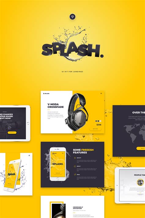Splash Ui Kit For Sketch Behance