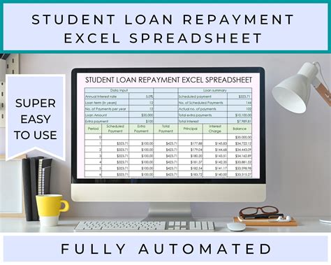 Excel Student Loan Template At A Glance