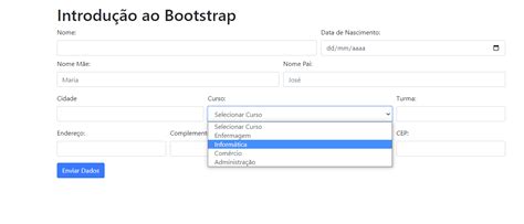 GitHub josuets FormularioBootstrap Atividade prática elaboração de formulário utilizando
