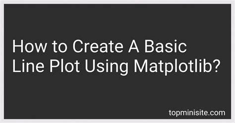 How To Create A Basic Line Plot Using Matplotlib In