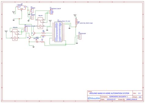 ARDUINO NANO HOME AUTOMATION SYSTEM EasyEDA Open Source Hardware Lab