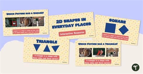 2d Shapes In The Environment Interactive Activity Teach Starter