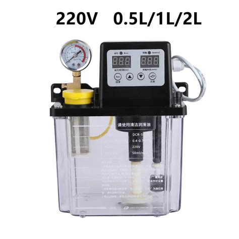 0 5L 1L 2L 220V Liters Lubricant Pump Automatic Lubricating Oil Pump Injector Electromagnetic