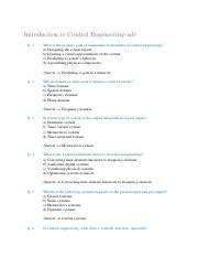 Exploring Control Engineering Concepts And Applications Course Hero