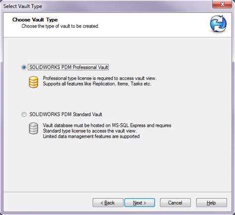 how to create a new solidworks pdm vault solidworks tutorial sql