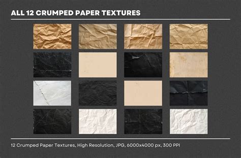 16 Crumpled Paper Textures Graphics Youworkforthem