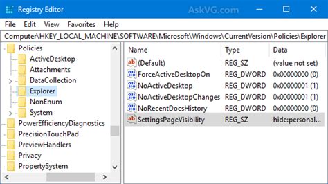 Fix Some Pages Or Sections Are Missing In Windows Settings AskVG