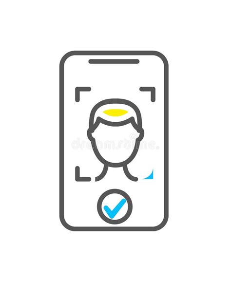 Face Authorization Colorful Icon Stock Vector Illustration Of Icon Verification 265078555