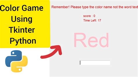 Python Game Color Game Using Tkinter In Python Beginners To