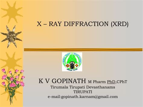 Ppt X Ray Diffraction Xrd Powerpoint Presentation Free Download Id 9173136