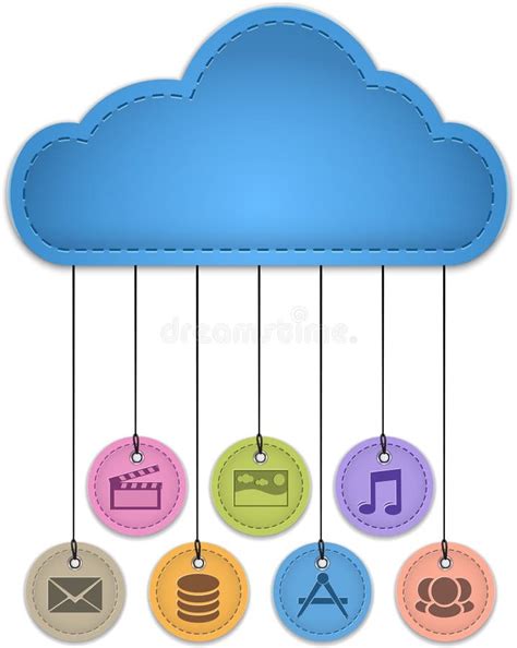 Cloud Computing Concept Illustration Stock Vector Illustration Of
