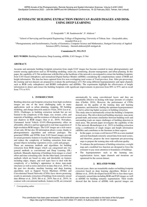 pdf automatic building extraction from uav based images and dsms