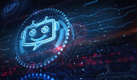 Chatbot Ai Online Assistant Support Symbol Digital Concept 3d Illustration Stock Illustration