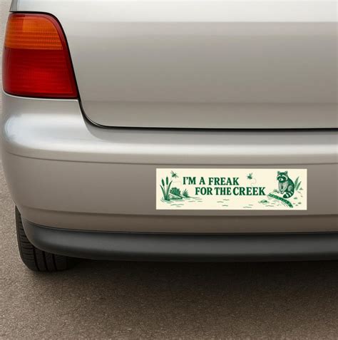 Funny Bumper Sticker For Nature Lovers With Vintage Vibes Featuring A