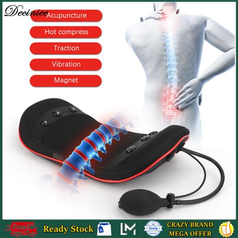 Electric Lumbar Traction Device Waist Massager Inflated Back