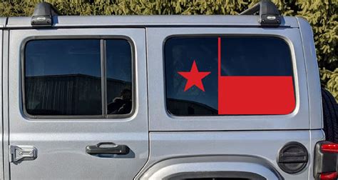 Texas Rear Window Decal Fits Jeep Wrangler Jl Landb Designworks
