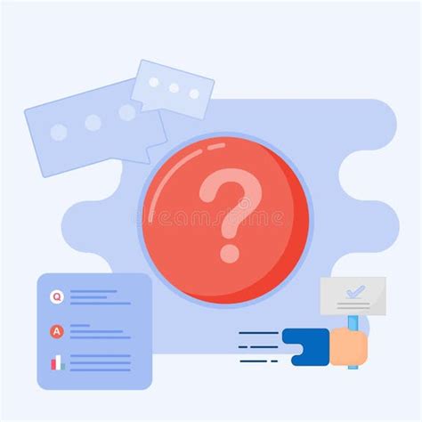 Question And Answer Document Sheet Faq And Faq Solution Concept Document Form Illustration