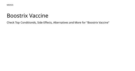 Boostrix Vaccine Meds Is