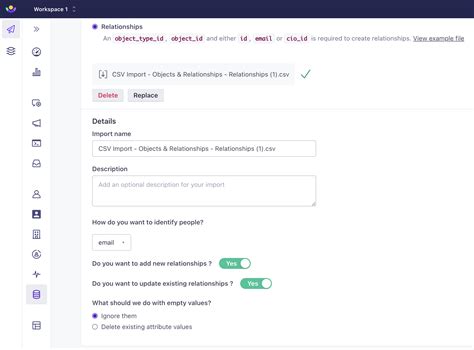 Import Objects Or Relationships Via CSV Customer Io Docs