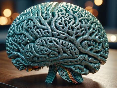 Unraveling Complexity The Intricate Model Of The Brain Ai Generated Stock Illustration