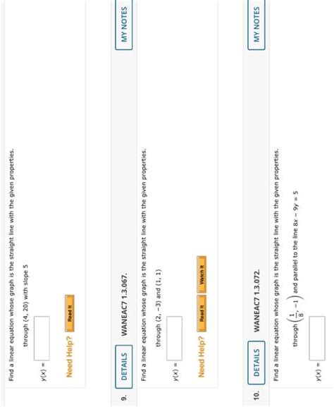 Solved Find A Linear Equation Whose Graph Is The Straigh