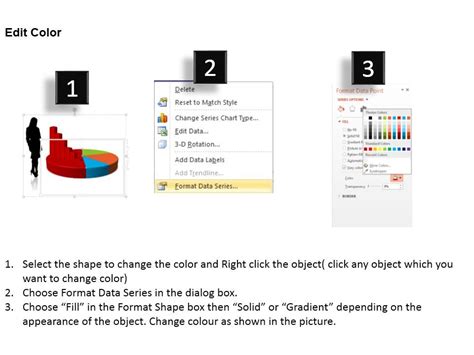 0414 Business Women With Column Pie Chart Powerpoint Graph PowerPoint Presentation Slides