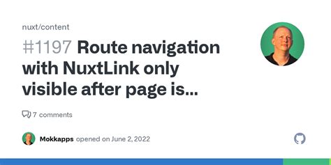 Route Navigation With Nuxtlink Only Visible After Page Is Refreshed