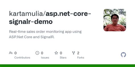 github kartamulia core signalr demo real time sales order monitoring app using asp