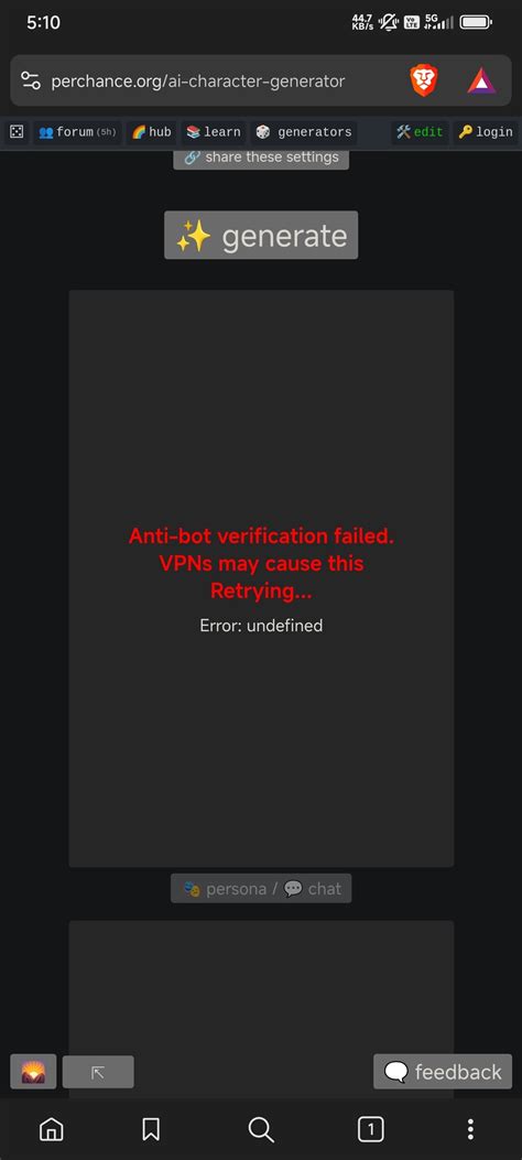 [bug] text to image generators not working anti bot verification