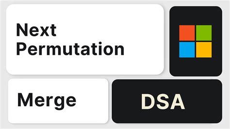 Next Permutation Dsa1 Microsoft Interview 🔴 Youtube