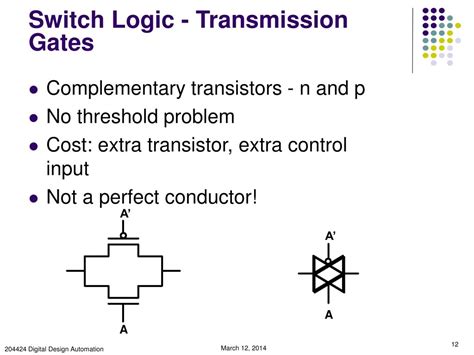 PPT Lecture Logic Gates Power And Other Logic Family PowerPoint Presentation ID