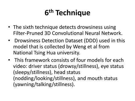 Driver Drowsiness Detection Review Pptx