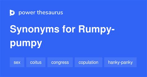Rumpy Pumpy Synonyms 82 Similar Words And Phrases