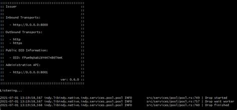 ACA Py Agent V Can T Run Agent On Localhost Issue Openwallet Foundation Acapy