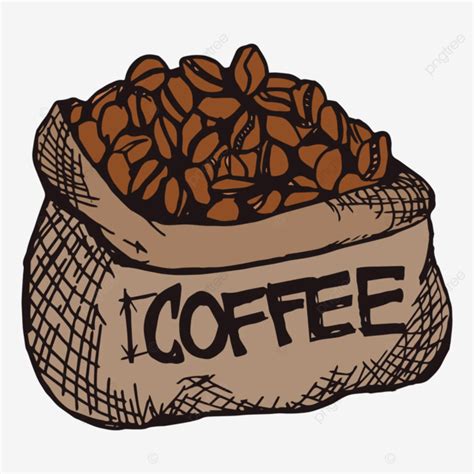 가방 벡터 일러스트와 함께 커피 콩 커피 커피는 커피백 Png 일러스트 및 벡터 에 대한 무료 다운로드 Pngtree