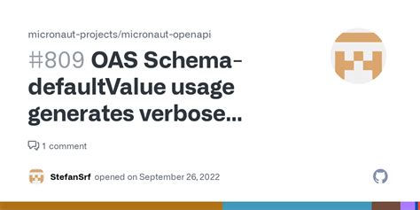 Oas Schema Defaultvalue Usage Generates Verbose Warnings · Issue 809