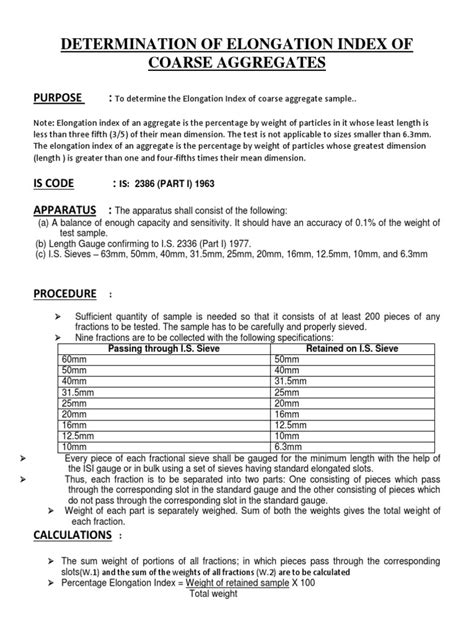 Elongation And Flakiness Index Test For Aggregate Pdf Fraction Mathematics Nature