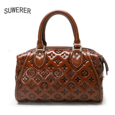 SUWERER женские сумки из натуральной кожи новые модные роскошные сумки ...