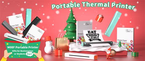 Itari Portable Wireless Printer Small Bluetooth A4 Mobile Printer For