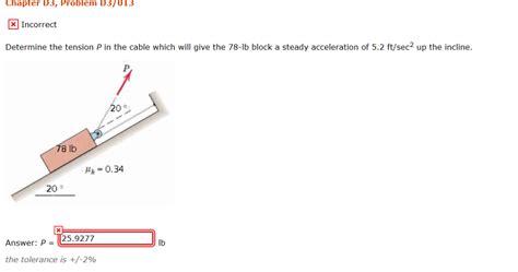 solved chapter d3 problem d3 013 incorrect determine the