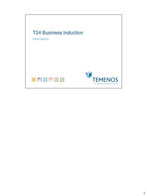 T24 Data Capture Pdf