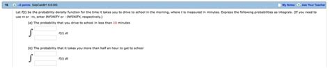 Solved Let F T Be The Probability Density Function For The Chegg