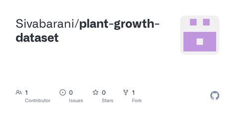 Plant Growth Datasetplantgrowthdatacsv At Main · Sivabaraniplant
