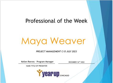 maya weaver on linkedin grateful potw yearup