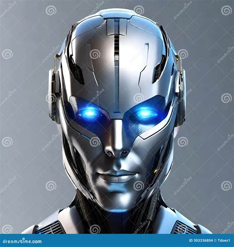 Artificial Intelligence Robot Head Ai Stock Illustration Illustration Of Abstract