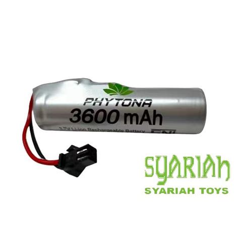 Jual Syariah Toys 18650 Litium 3 7v Li Ion 3600mah Baterai Cas Rangkai