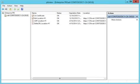Enterprise Pki Check Health Of Certification Authorities